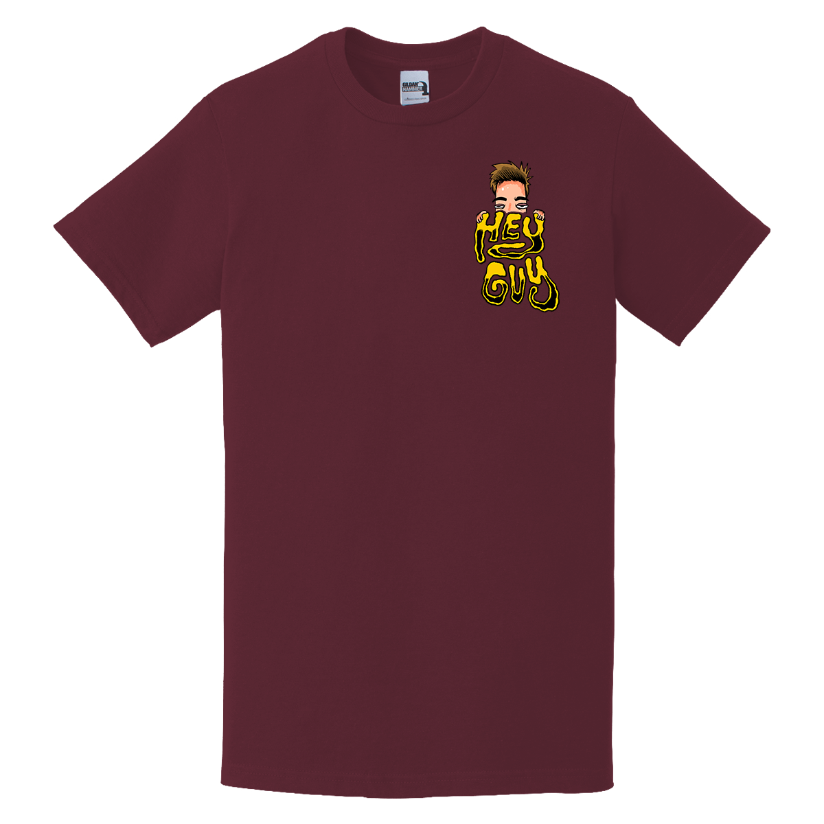 Hey Guy Cartoon Maroon Tee – Drew Gooden Shop
